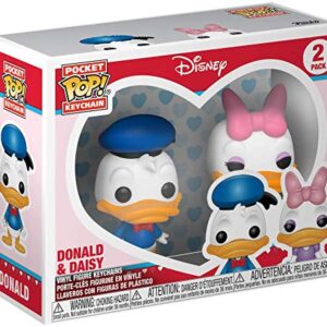 Funko Pop! Keychain: Donald & Daisy 2 Pack Toy, Multicolor