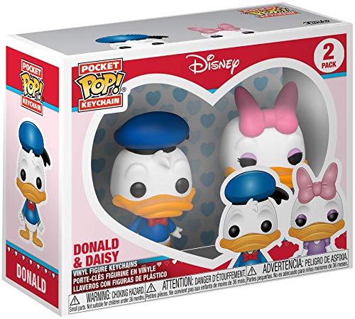 Funko Pop! Keychain: Donald & Daisy 2 Pack Toy, Multicolor