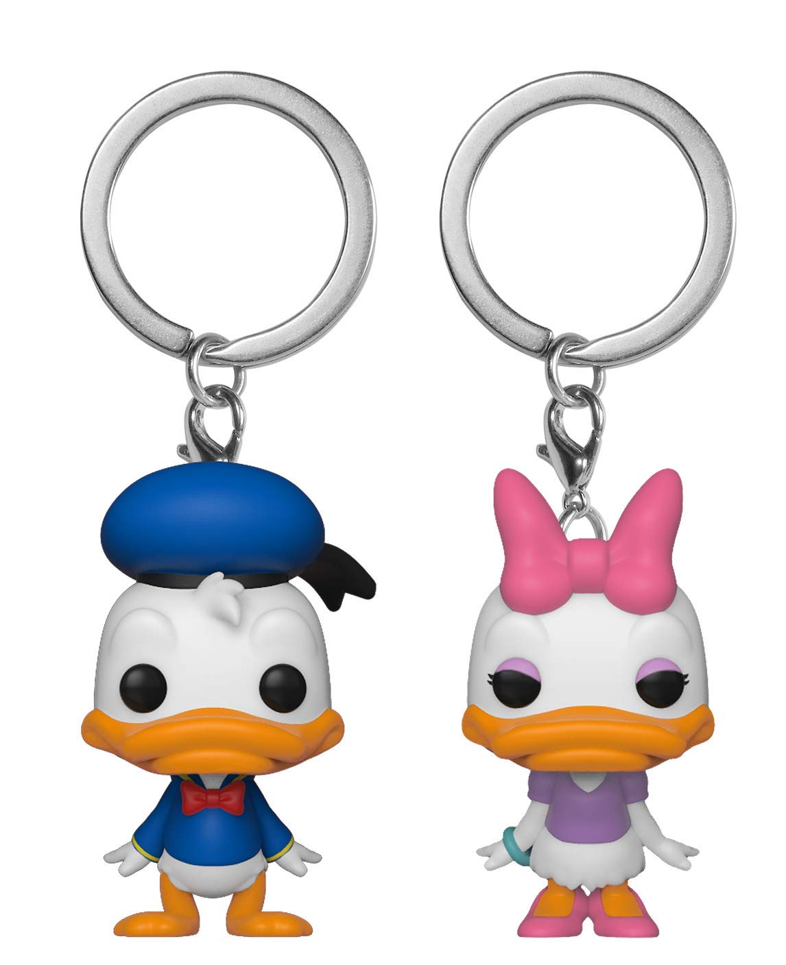 Funko Pop! Keychain: Donald & Daisy 2 Pack Toy, Multicolor