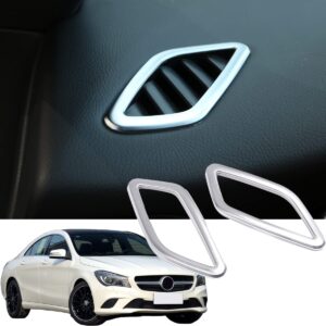 suitable for mercedes-benz cla gla class w117 x156 2014-2017 abs chrome-plated dashboard air conditioning vent decorative sticker accessories