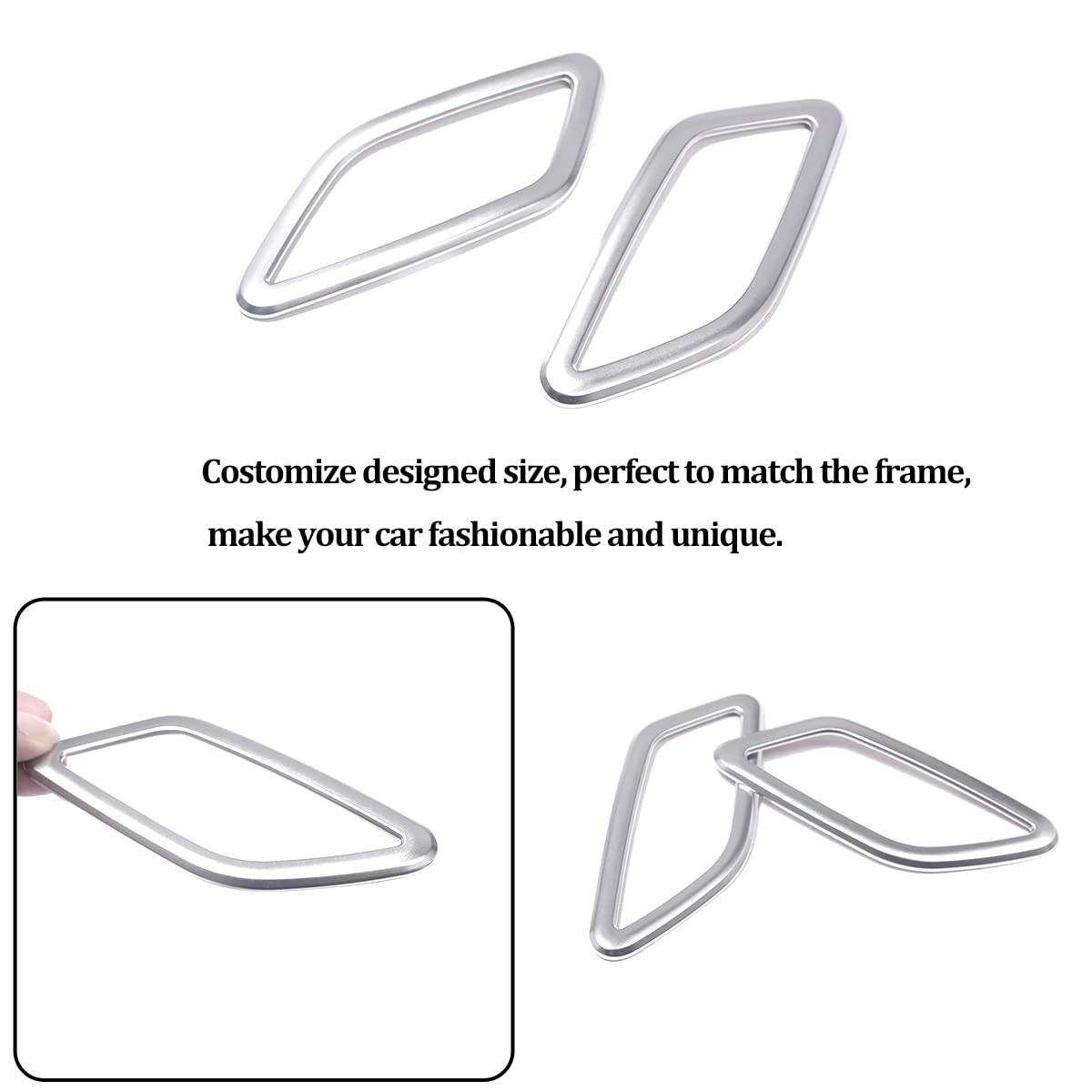 Suitable for Mercedes-Benz CLA GLA Class W117 X156 2014-2017 ABS chrome-plated dashboard air conditioning vent decorative sticker accessories