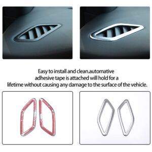 Suitable for Mercedes-Benz CLA GLA Class W117 X156 2014-2017 ABS chrome-plated dashboard air conditioning vent decorative sticker accessories