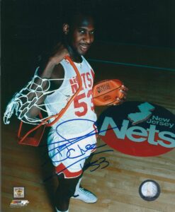 autographed darryl dawkins 8x10 new jersey nets photo with coa