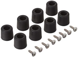 8 large extra tall #2 w/screws - 1" h x 1.10" w round rubber feet bumpers - made in usa - non marking - perfect for furniture, sofas, tables, chairs, desks, benches, chests & other large items.