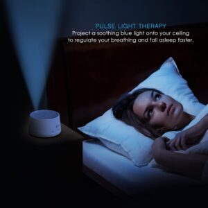 Pure Enrichment® Doze™ Sound Machine and Sleep Therapy Light - 6 Soothing Sounds, Relaxing Pulse Light, Auto Sleep Timer, and Built-in USB Charger - All-Natural Sleep Aid and Stress Reliever