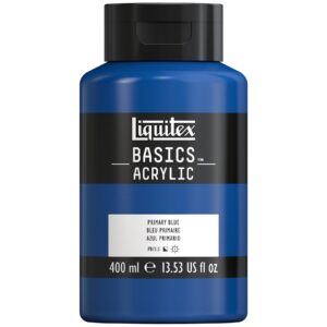 liquitex basics acrylic paint, 400ml (13.5-oz) bottle, primary blue