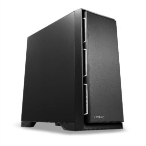 antec p101 silent performance series mid-tower pc computer case with sound dampening panels, 4 x 120/140mm cooling fans pre-installed