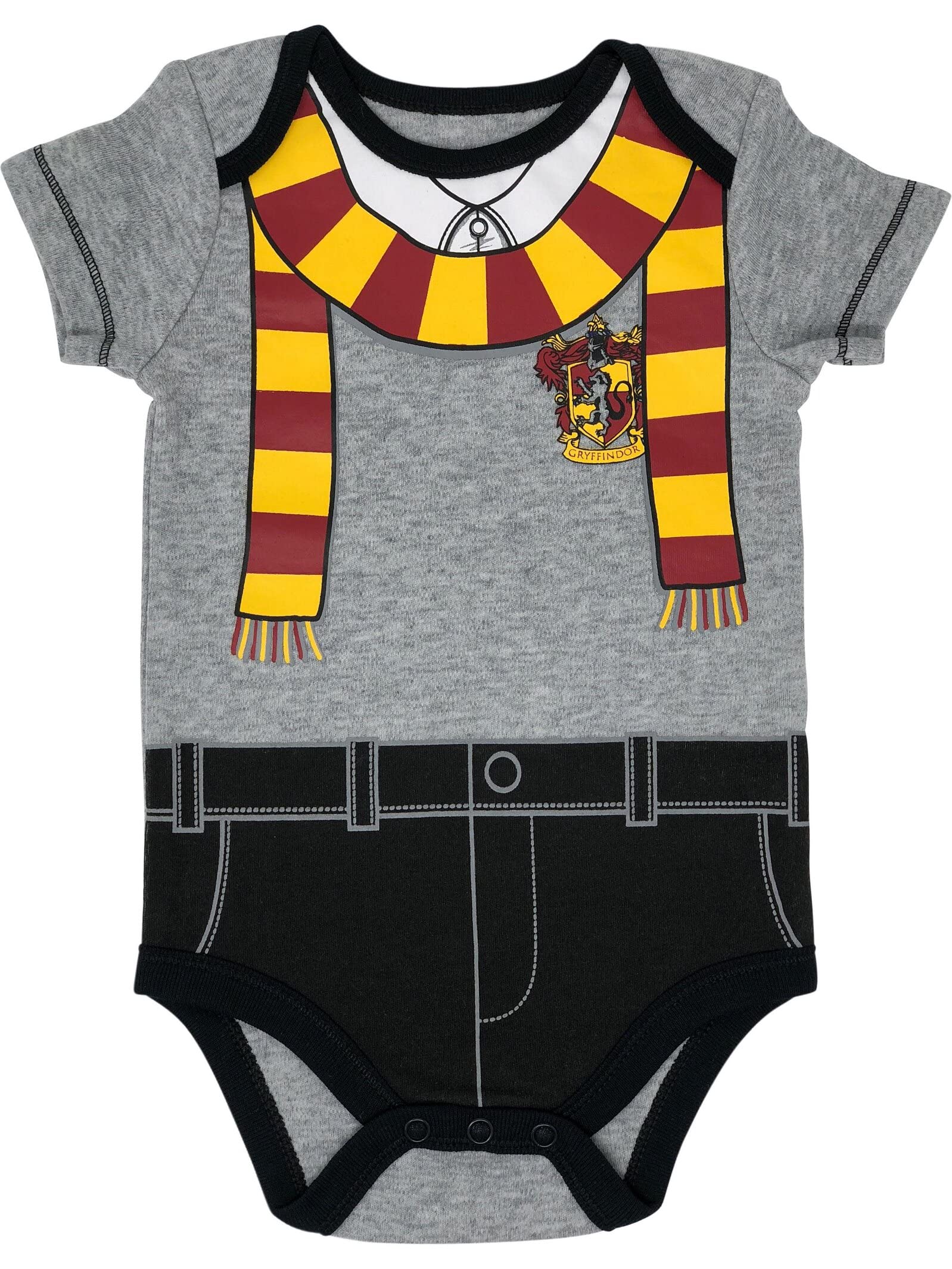 Warner Bros. Harry Potter Baby Boys' 5-Pack Bodysuits Hogwarts Gryffindor (3-6 Months)