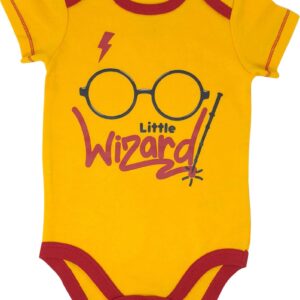 Warner Bros. Harry Potter Baby Boys' 5-Pack Bodysuits Hogwarts Gryffindor (3-6 Months)