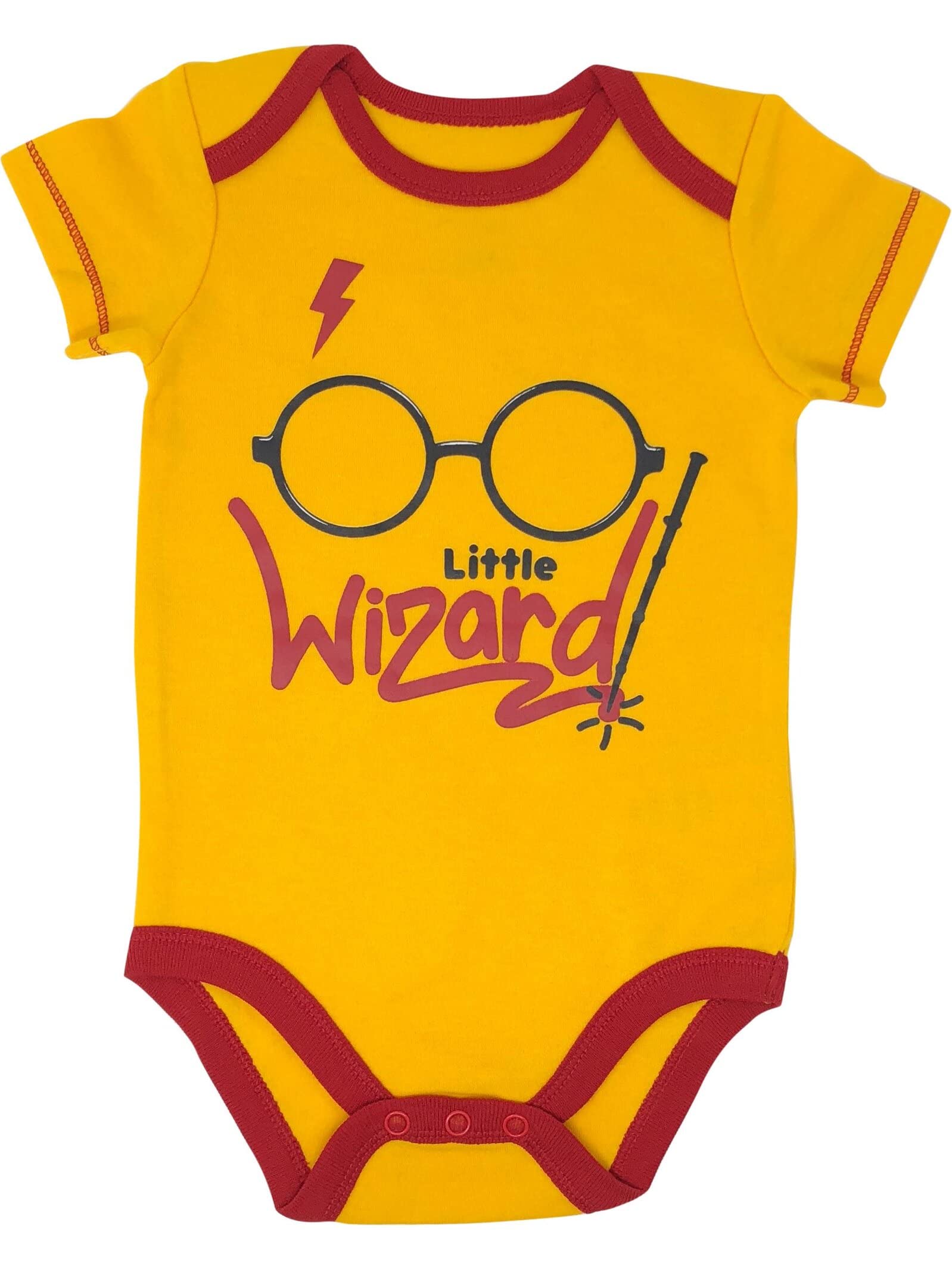 Warner Bros. Harry Potter Baby Boys' 5-Pack Bodysuits Hogwarts Gryffindor (3-6 Months)