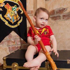 Warner Bros. Harry Potter Baby Boys' 5-Pack Bodysuits Hogwarts Gryffindor (3-6 Months)