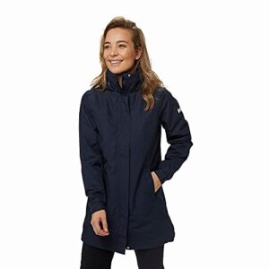 helly hansen women's aden insulated coat, 597 navy, medium