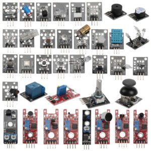 comidox 37/set sensor assortment kit 37 in 1 sensor module starter kit for arduino mcu educ(infrared/temperature/avoid obstacle/buzzer sensor etc)