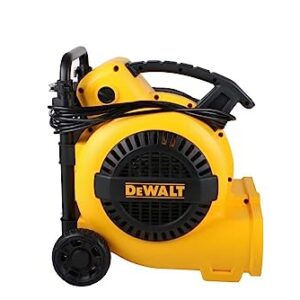 DEWALT 3/4 HP Air Mover, 3 Speed MAX 1800 CFM Floor Fan, Portable Utility Blower Fan, DXAM-2818 Yellow