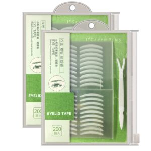 800pcs natural invisible single side eyelid tape stickers medical-use fiber eyelid lift strip, instant eye lift without surgery, perfect for uneven mono-eyelids, slim