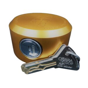 Bulldog Sliding Collar Coupler Lock Includes Cobra-Sidewinder puck lock- BOLT CUTTER PROOF!!!