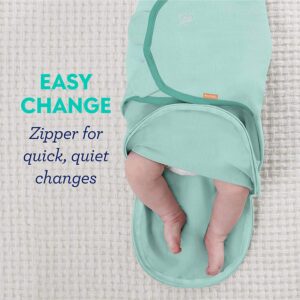 SwaddleMe Luxe Easy Change Swaddle, Ellie Elephant/Triangle Grey, Small/Medium (0-3 Months)