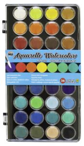 yasutomo niji aquarelle watercolor set 36 colors