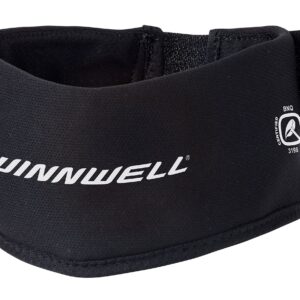 Winnwell Premium Neck Guard Collar - Ice Hockey Protection Gear Made for Senior, Youth, Men & Women - Cut Resistant Collar Protection for Hockey, Ringette, Paintball & Sports - Senior