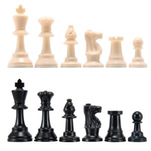 amerous chess pieces, chessmen with 3.75” king height, figure figurine chess pawns for chess board game - pieces only