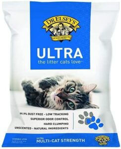 dr.elseys feline ultra premium clumping cat litter 40 pound bag