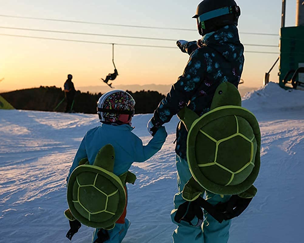 Elegeet Protective Gear for Skiing Skating Snowboarding Cute Turtle Tortoise Cushion Green