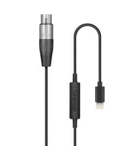 saramonic xlr female to apple lightning microphone interface cable for iphone & ipad (lc-xlr)