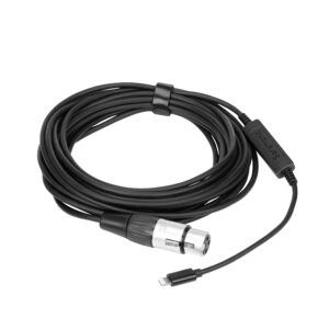 Saramonic XLR Female to Apple Lightning Microphone Interface Cable for iPhone & iPad (LC-XLR)