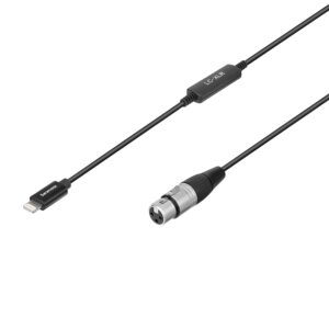 Saramonic XLR Female to Apple Lightning Microphone Interface Cable for iPhone & iPad (LC-XLR)