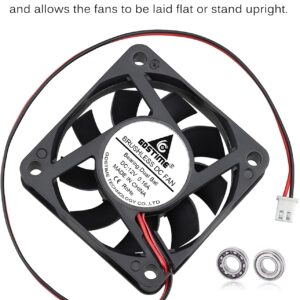 GDSTIME Dual Ball Bearing 60mm x 60mmx 15mm 12V High Speed DC Brushless Cooling Fan