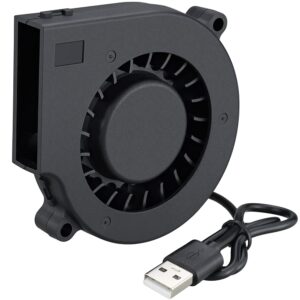 GDSTIME 75mm USB Fan, 75mm x 15mm Blower Fan, 5V DC Brushless Cooling Fan For Laptop