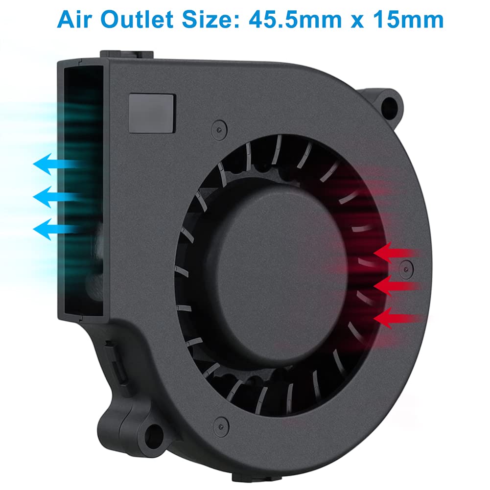 GDSTIME 75mm USB Fan, 75mm x 15mm Blower Fan, 5V DC Brushless Cooling Fan For Laptop