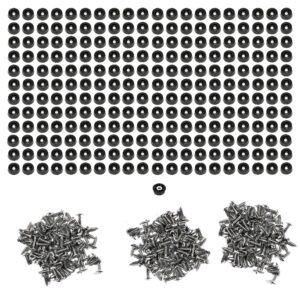 250 small round rubber feet w/screws - .250 h x .671 d - made in usa - food safe cutting boards electronics crafts #