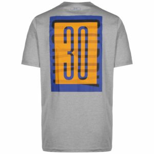 Under Armour Sc30 Overlay Short-sleeve Shirt Tee, Steel Light Heather (035)/Royal, Small