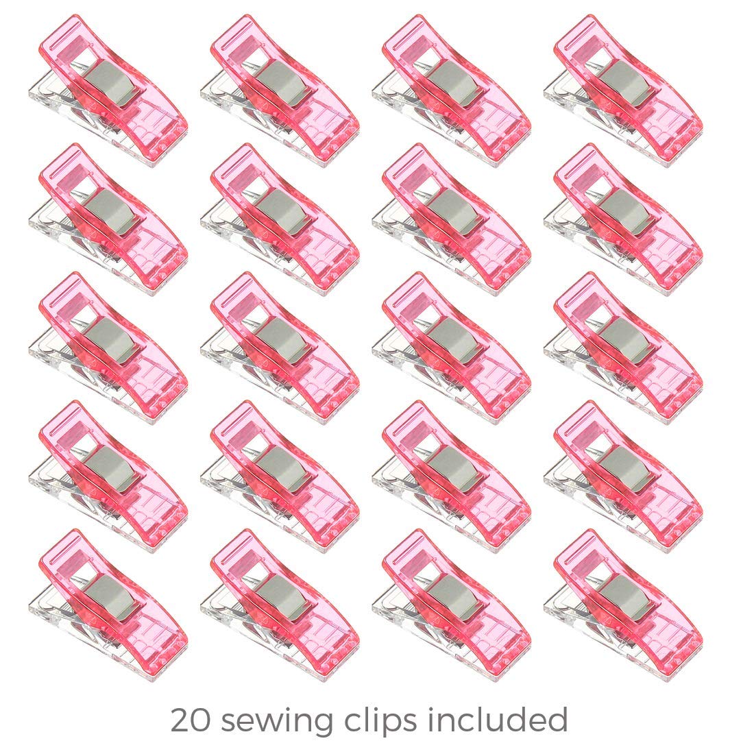 Rotary Cutter Set pink - Quilting Kit incl. 45mm Fabric Cutter, 5 Replacement Blades, A3 Cutting Mat, Acrylic Ruler and Craft Clips - Ideal for Crafting, Sewing, Patchworking, Crochet & Knitting x