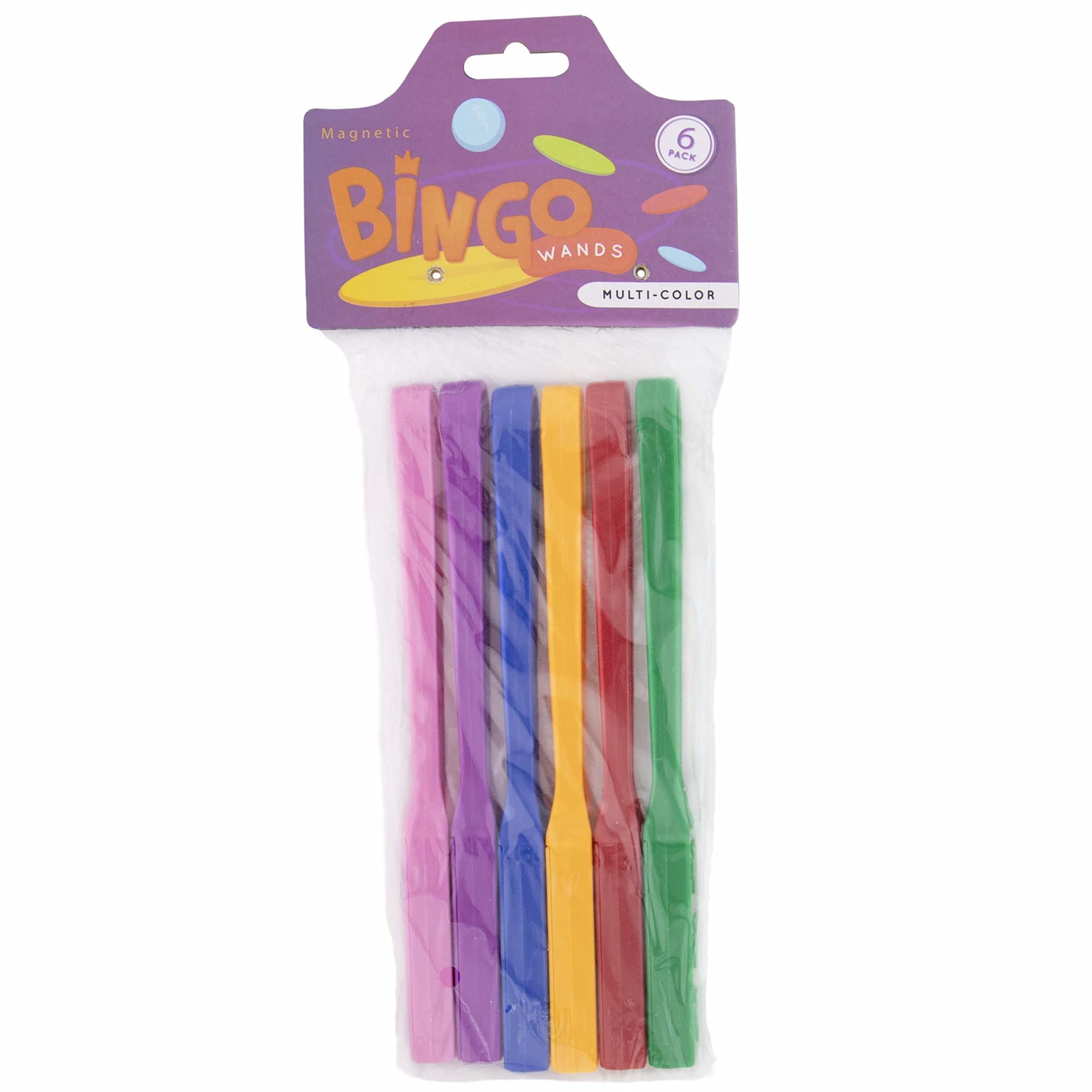 Magnetic Bingo Wand 6-Pack - Educational STEM Resource - Science Play to Teach Physics, Counting, Pointing, and Sharing