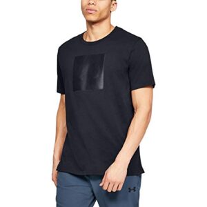 under armour unstoppable knit short-sleeve shirt, black (001)/black, medium