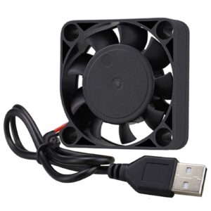 gdstme 40mm usb fan for vr gear, aquarium, roku, router, raspberry pi, cosplay, helmet cooling ventilation