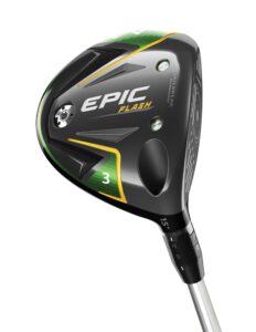 callaway golf 2019 epic flash fairway wood, 3 wood, 15.0 degrees, right hand, stiff flex black