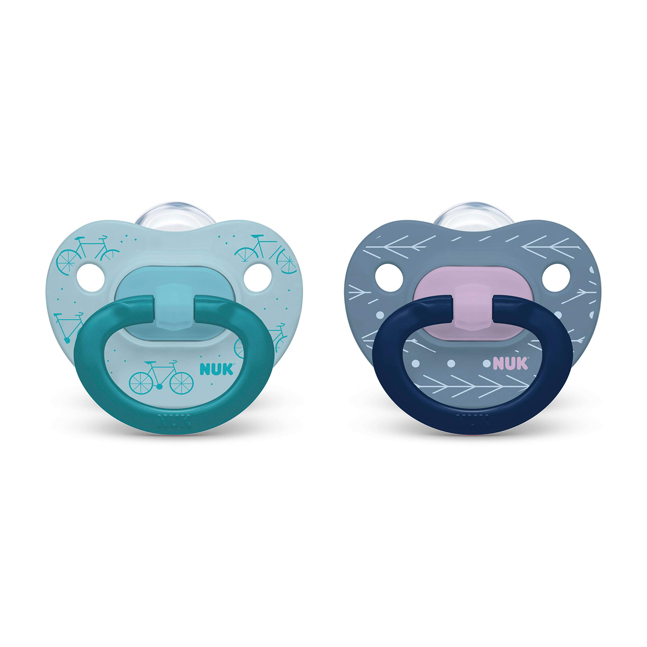 NUK Orthodontic Pacifiers, Boy, 18-36 Months, 2-Pack