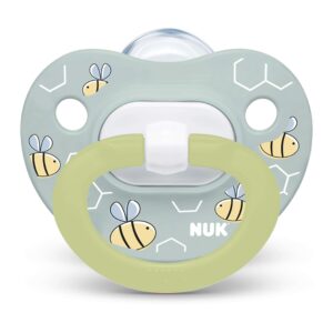 NUK Orthodontic Pacifier Value Pack, Boy, 0-6 Months (Pack of 3)