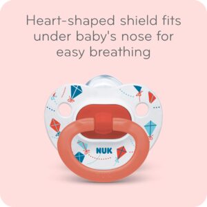 NUK Orthodontic Pacifier Value Pack, Boy, 0-6 Months (Pack of 3)