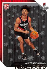 2018-19 nba hoops winter holiday #277 anfernee simons portland trail blazers rc rookie basketball card made by panini