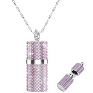 64gb thumb drive necklace usb 3.0 flash drive pink crystal jump drive, bling diamond zip drive 64 gb jewelry pen drive creastive memory stick, cute data storage gift by kepmem