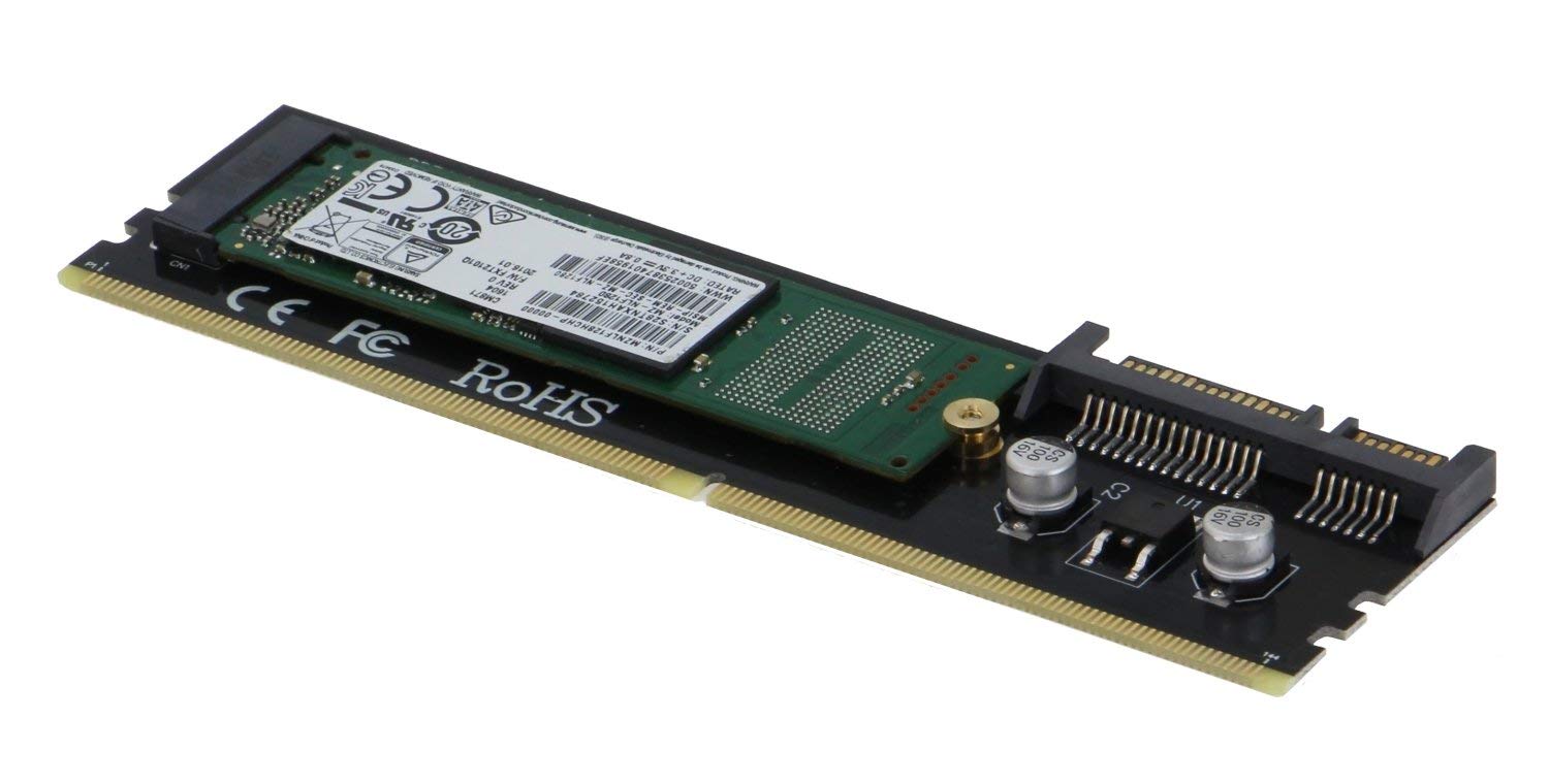 SEDNA - DDR4 Slot Mounting Adapter for M2 SSD