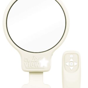 Omie View Bassinet Mirror, 10.98x7.0x3.0 inches, Headrest Mount, Rectangular, Modern, Lighted, Baby Monitoring Accessory