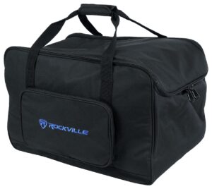 rockville tb10 padded speaker bag carry case for 10" dj pa speakers+stand