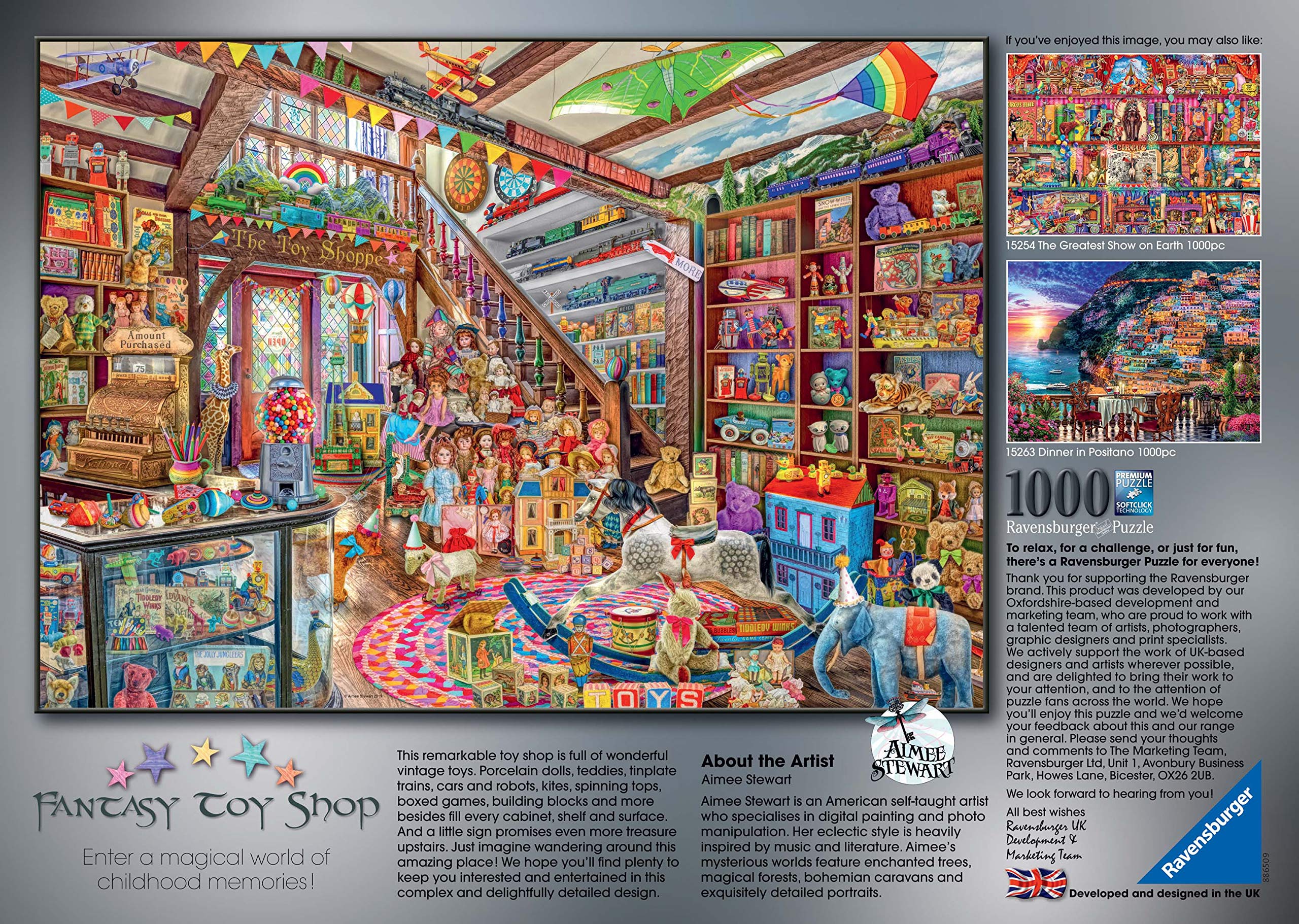 Ravensburger Aimee Stewart The Fantasy Toy Shop 1000 Piece Jigsaw Puzzle for Adults & for Kids Age 12 and Up