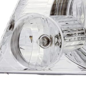 For Ford Explorer Headlights Lamps Set 2002 2003 2004 2005 Halogen Driver and Passenger Side