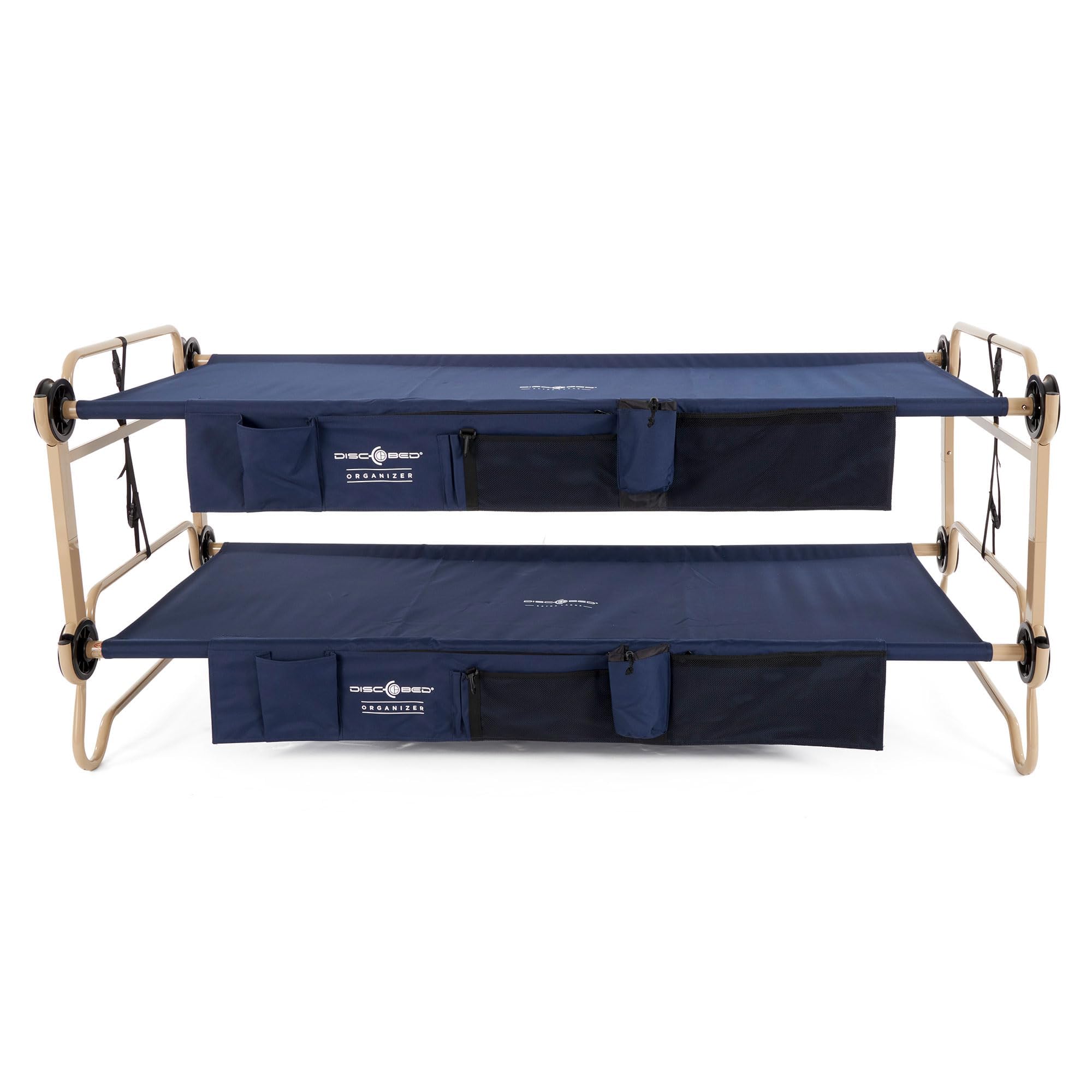 Disc-O-Bed Extra Large, with 2 Side Organizers, Navy